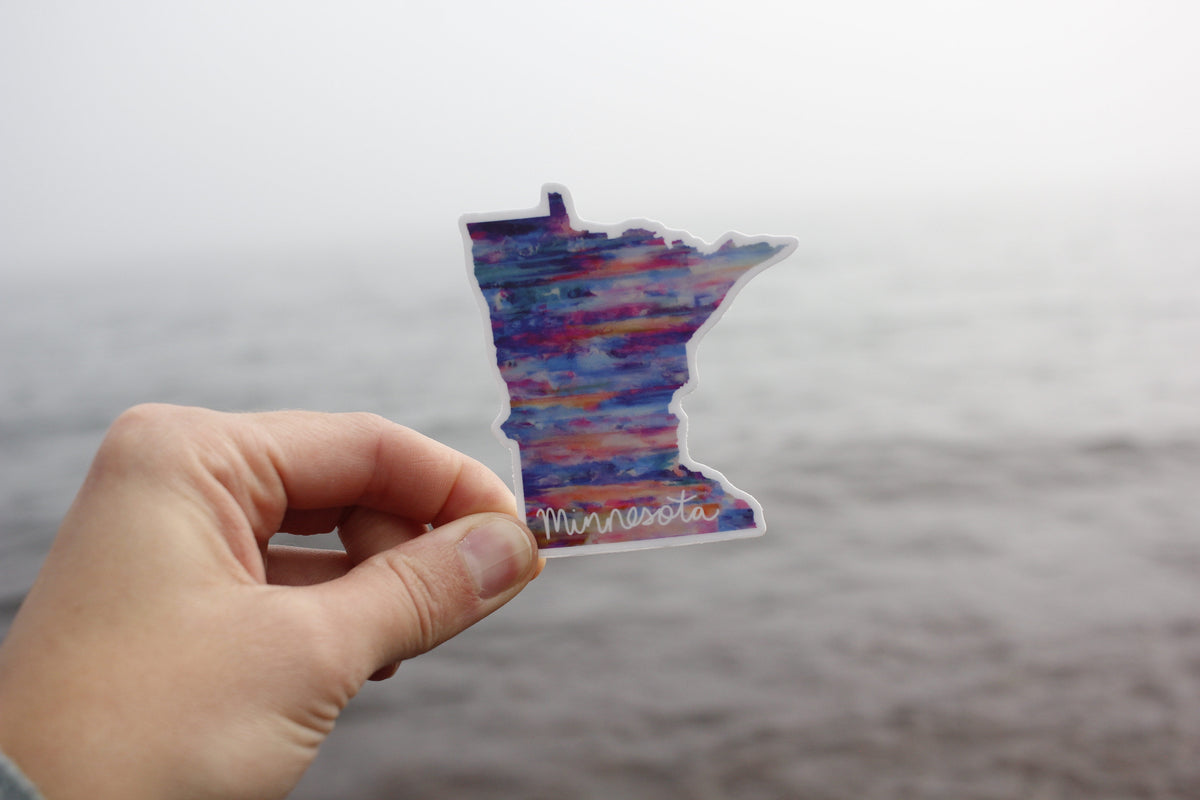 Minnesota Purple Rain State Sticker