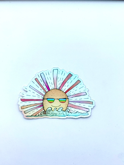 Holographic Shiny Sunshine Sticker
